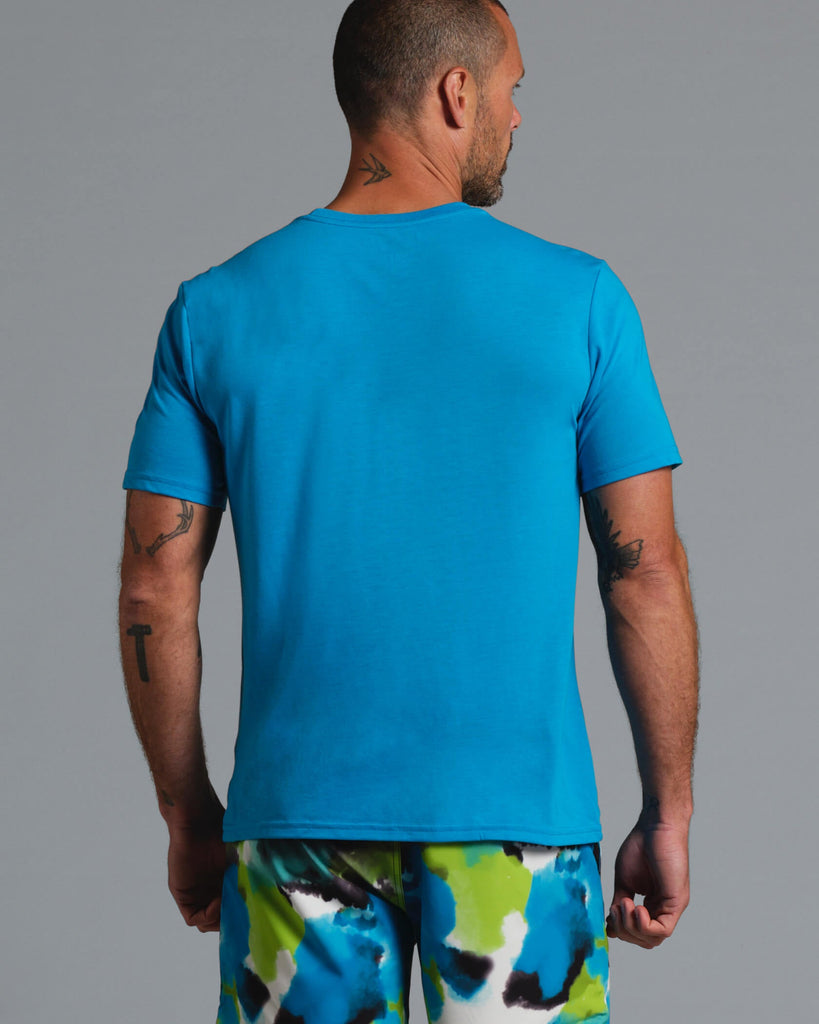4:AM Club T-Shirt in Cerulean | MUNICIPAL