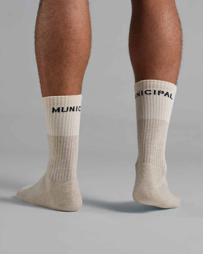 Drip Drop Socks in Stone / Natural | MUNICIPAL