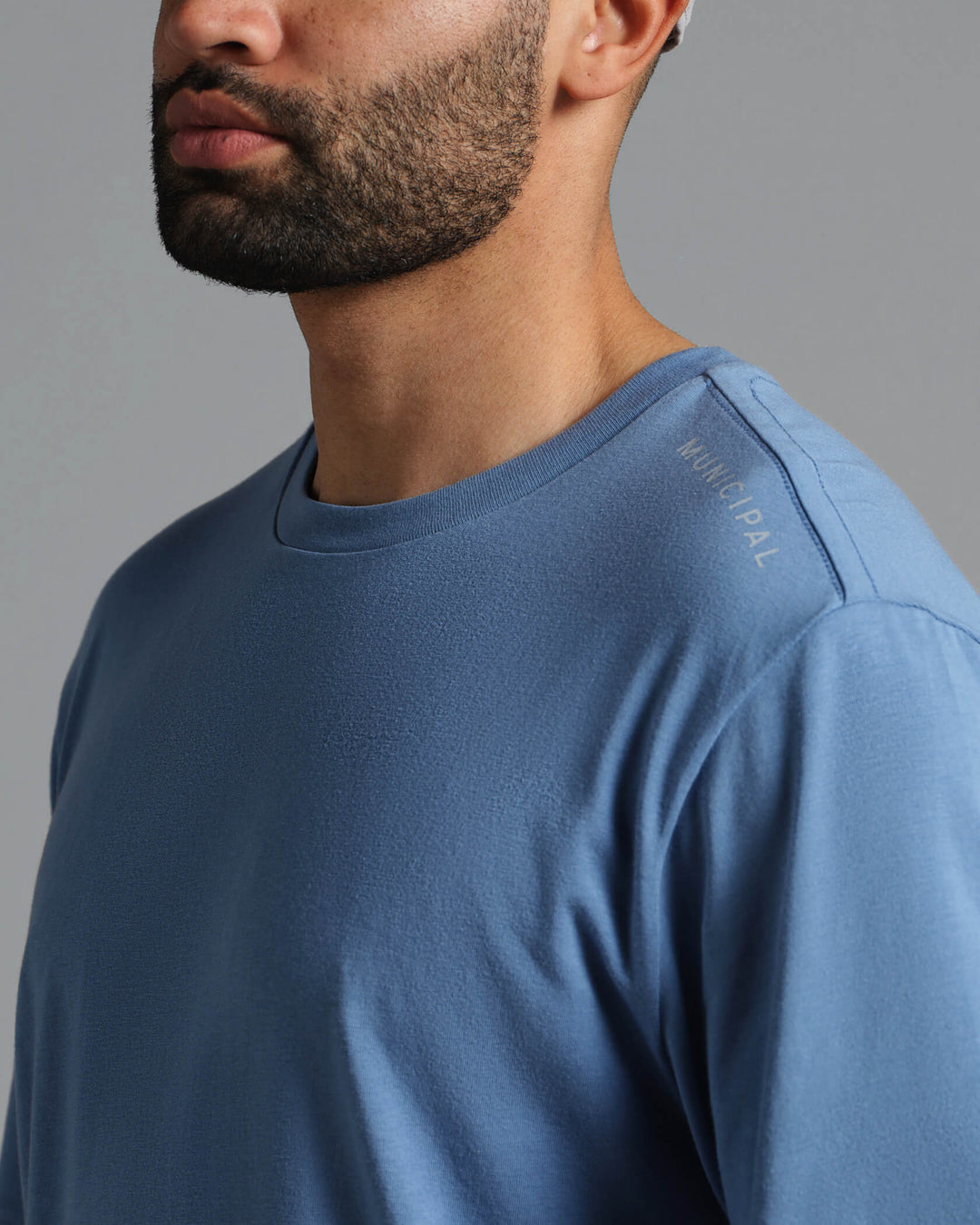 Enduro Stretch T-Shirt in Aqua / Black | MUNICIPAL