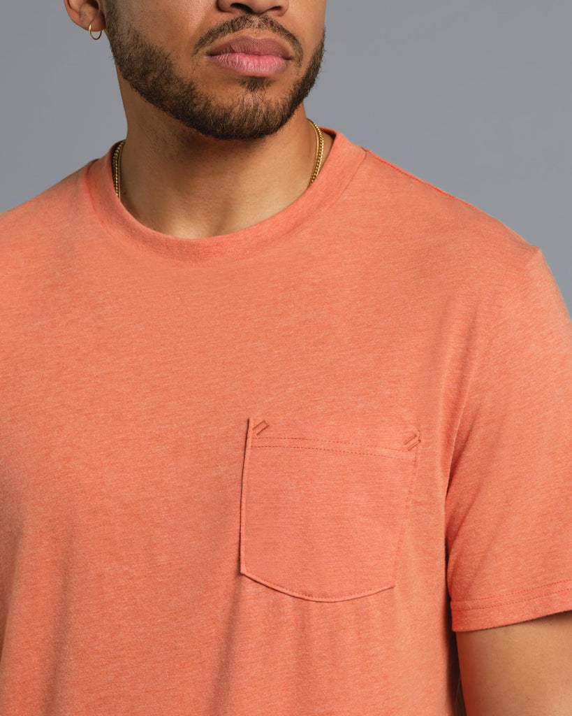 Pocket SuperBlend T-Shirt in Rust | MUNICIPAL