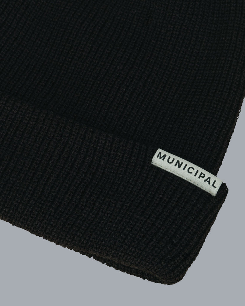 Roadwork 2.0 Beanie in Black | MUNICIPAL