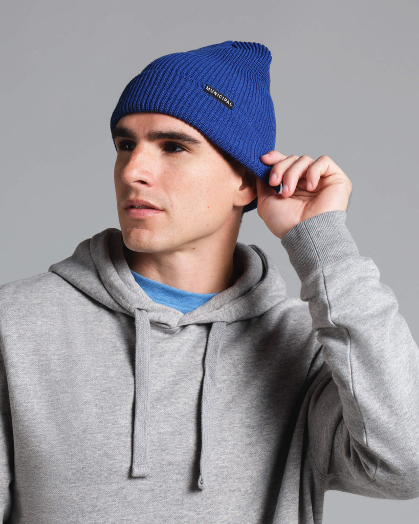 Roadwork 2.0 Beanie in Digital Blue | MUNICIPAL