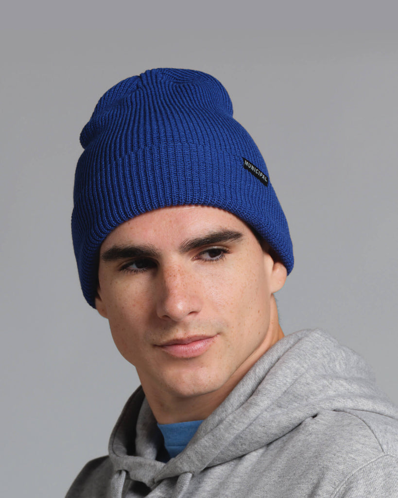 Roadwork 2.0 Beanie in Digital Blue | MUNICIPAL