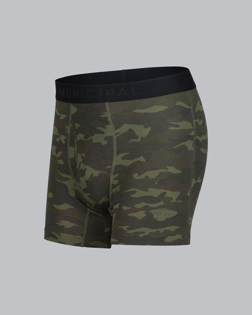 Underdog Boxer Brief in Jungle Camo | MUNICIPAL