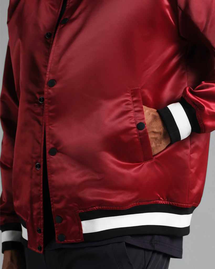 Varsity Jacket in Cardinal | MUNICIPAL