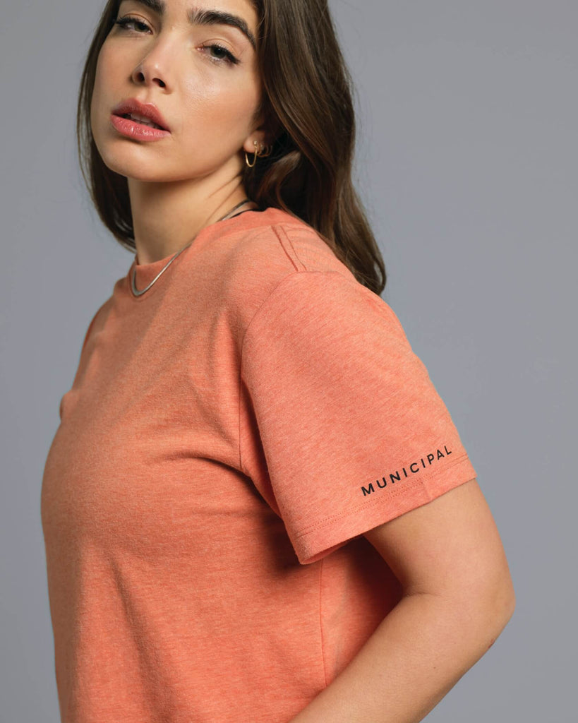Women's SuperBlend T-Shirt in Rust | MUNICIPAL